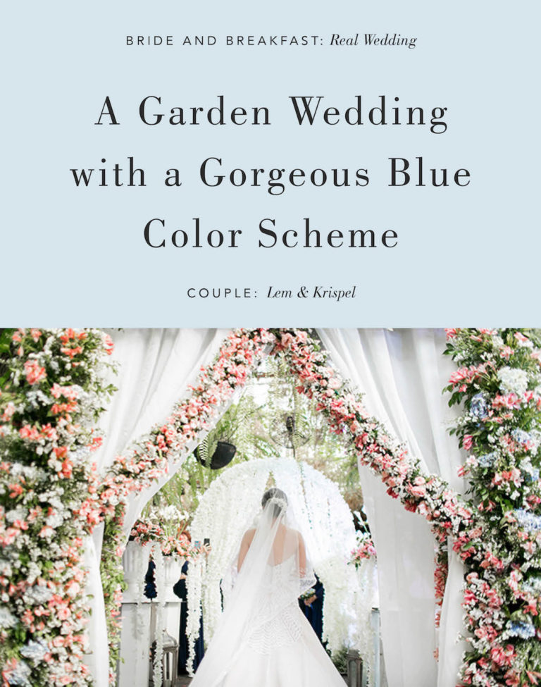 A Garden Wedding with Blue Hues | Philippines Wedding Blog