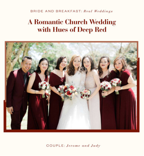 A Church Wedding with Red Hues | Philippines Wedding Blog