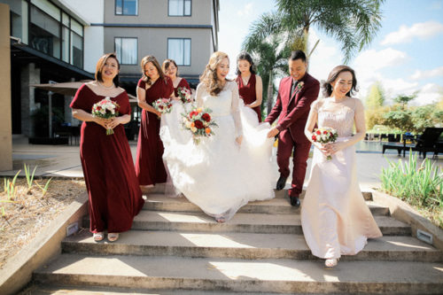 A Church Wedding with Red Hues | Philippines Wedding Blog