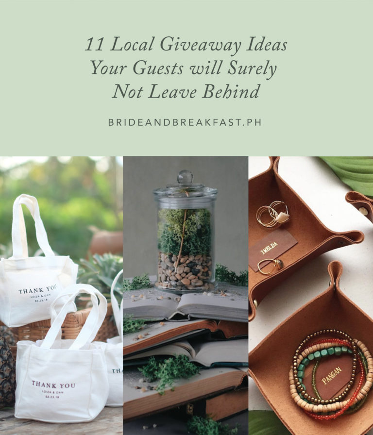 Local Giveaway Ideas for Guests | Philippines Wedding Blog