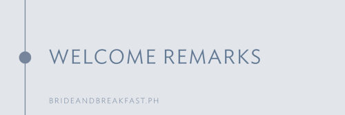 Wedding Reception Program Flow | Philippines Wedding Blog