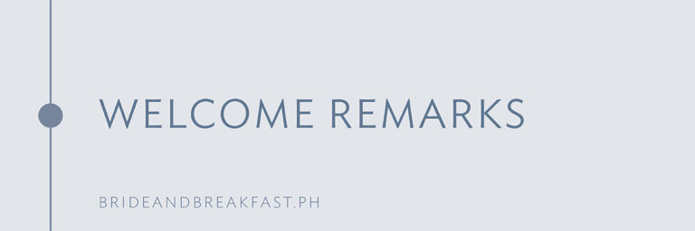 Wedding Reception Program Flow | Philippines Wedding Blog