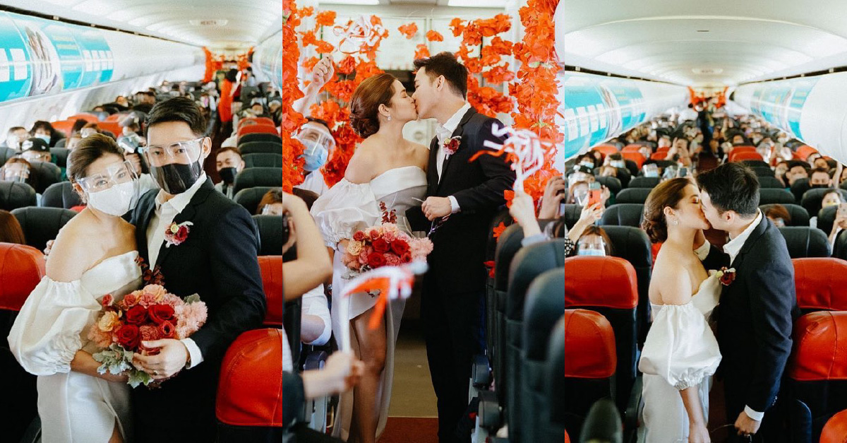 Wedding On Board Aircraft | Philippines Wedding Blog