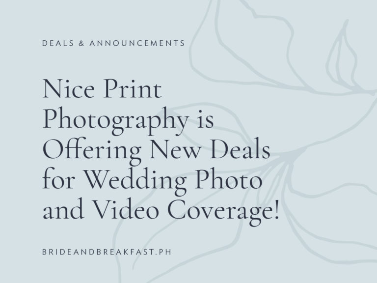 New Deals from Nice Print Photo | Philippines Wedding Blog
