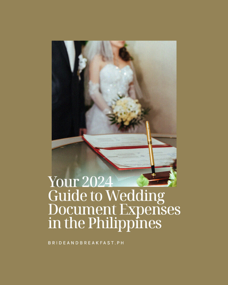 Wedding Documents Cost 2024 | Philippines Wedding Blog