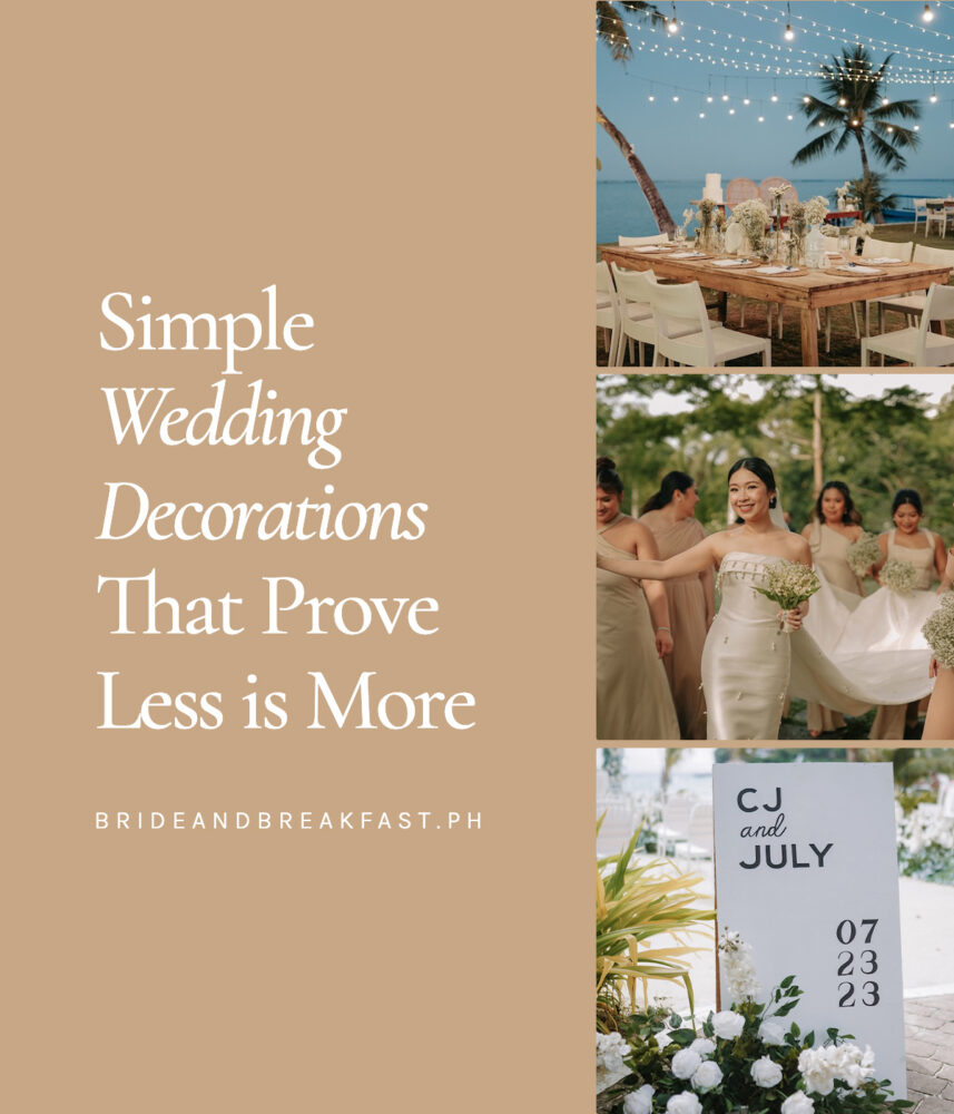 Simple Wedding Decorations | Philippines Wedding Blog