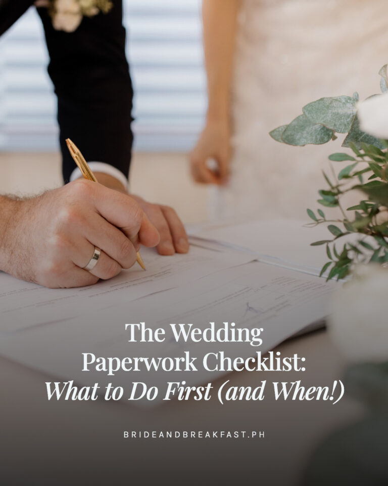 When to Start Processing Wedding Papers | PH Wedding Blog