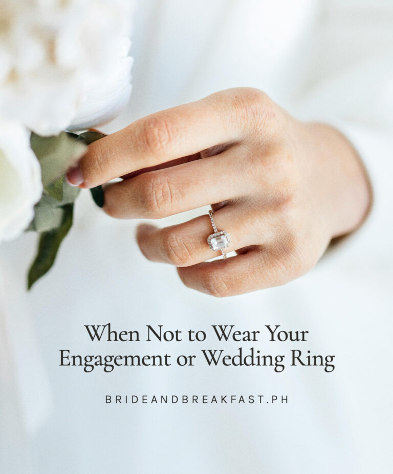 When to Not Wear Your Ring | Philippines Wedding Blog
