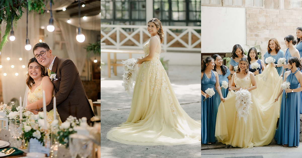 Bride's Yellow Wedding Gown | Philippines Wedding Blog