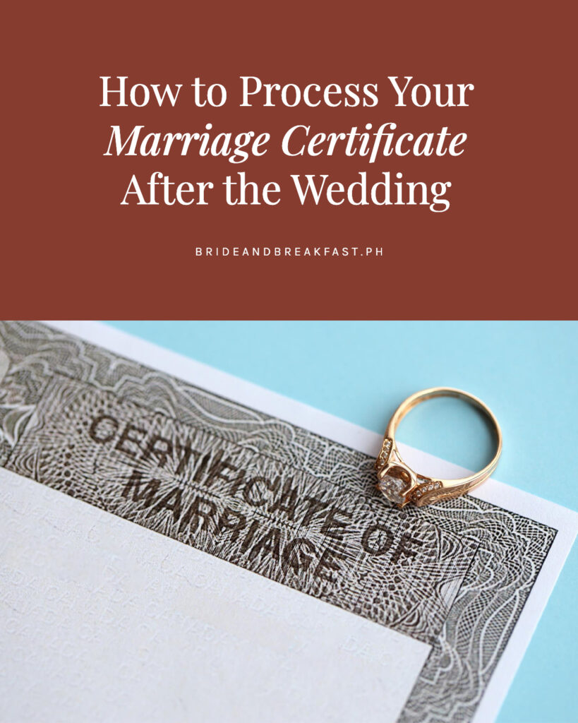 How to Process Your Marriage Certificate | PH Wedding Blog